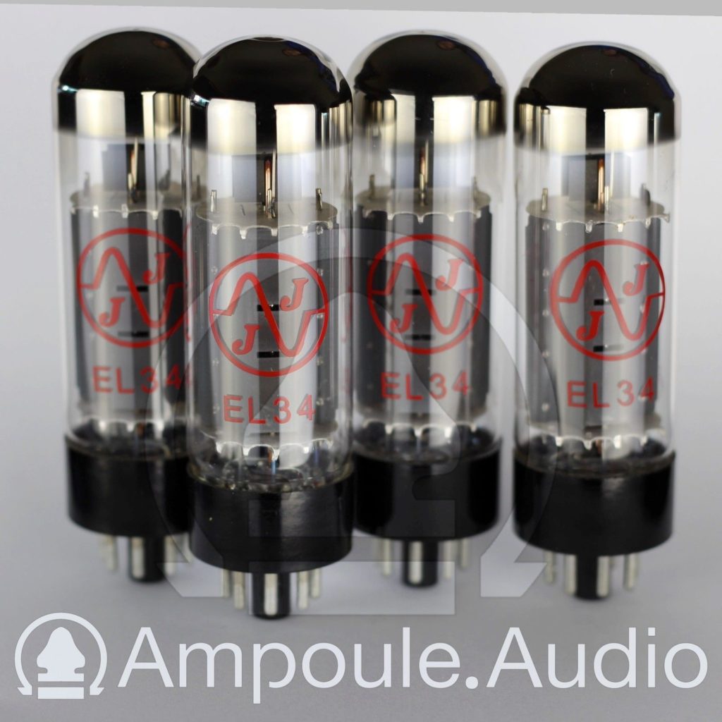 Matched Quad JJ EL34 valves (tubes) – Ampoule Audio
